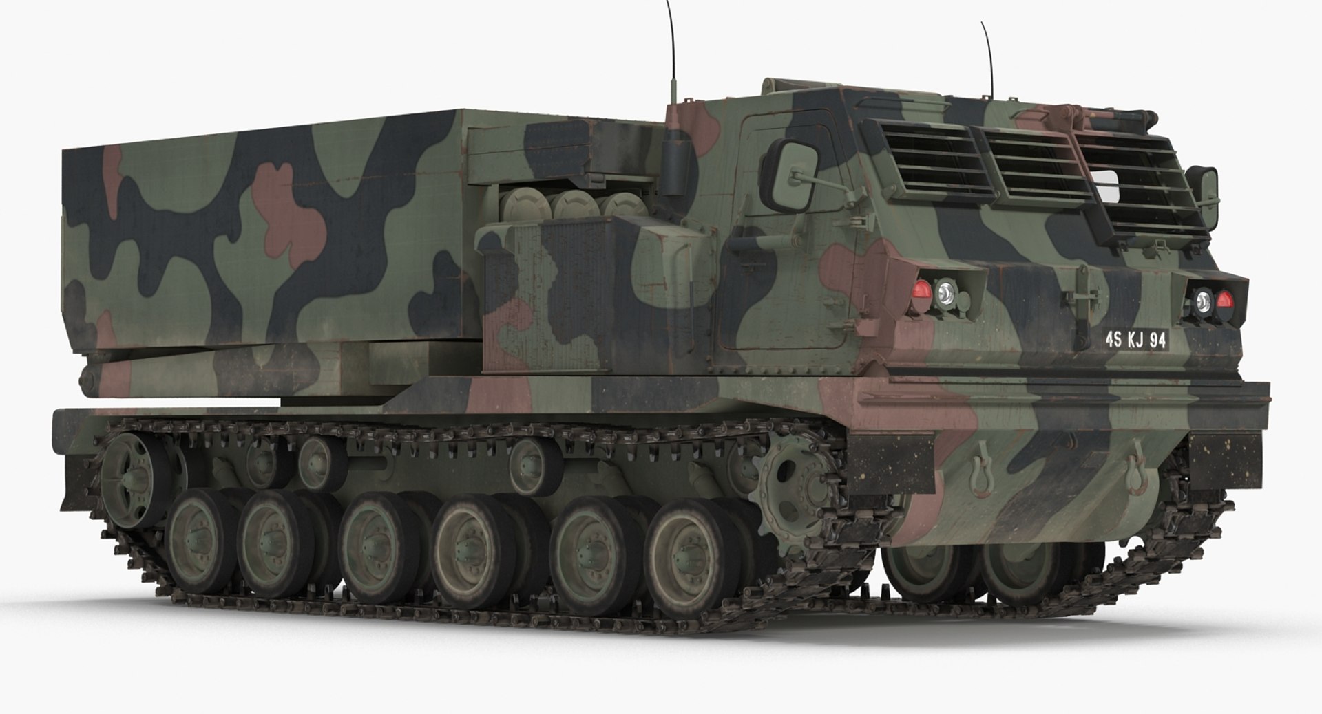 Multiple rocket launcher m270 mlrs 3D model - TurboSquid 1154214