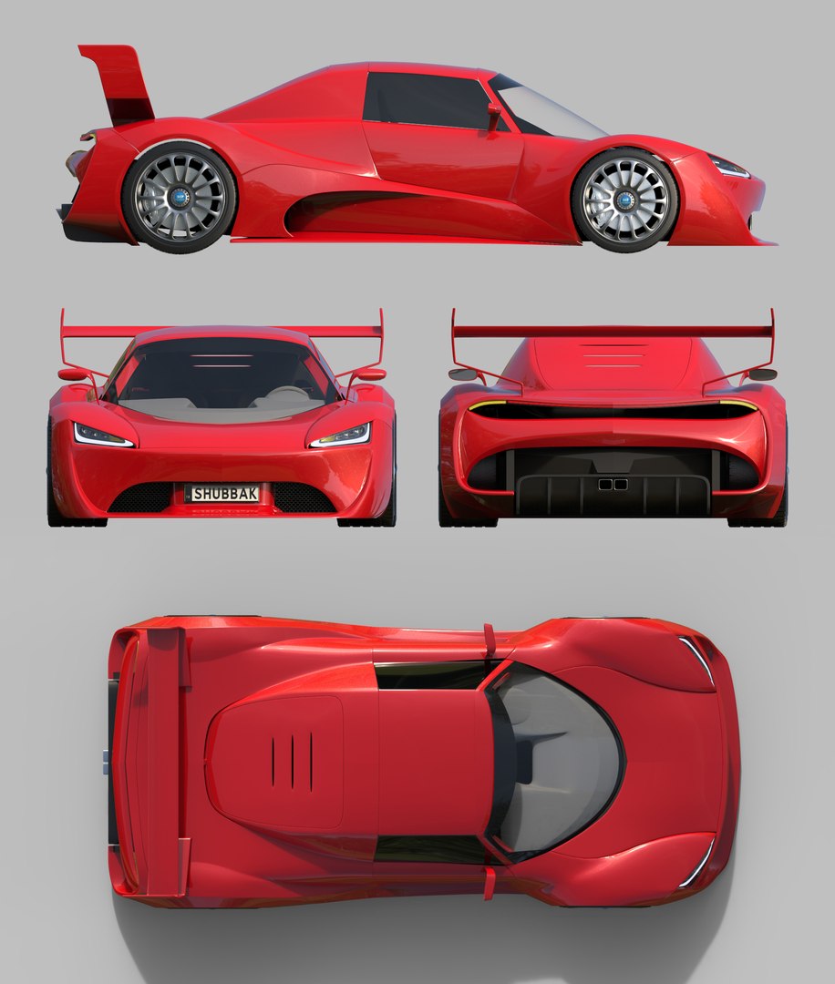 Supercar Formats 3D Model - TurboSquid 1242786