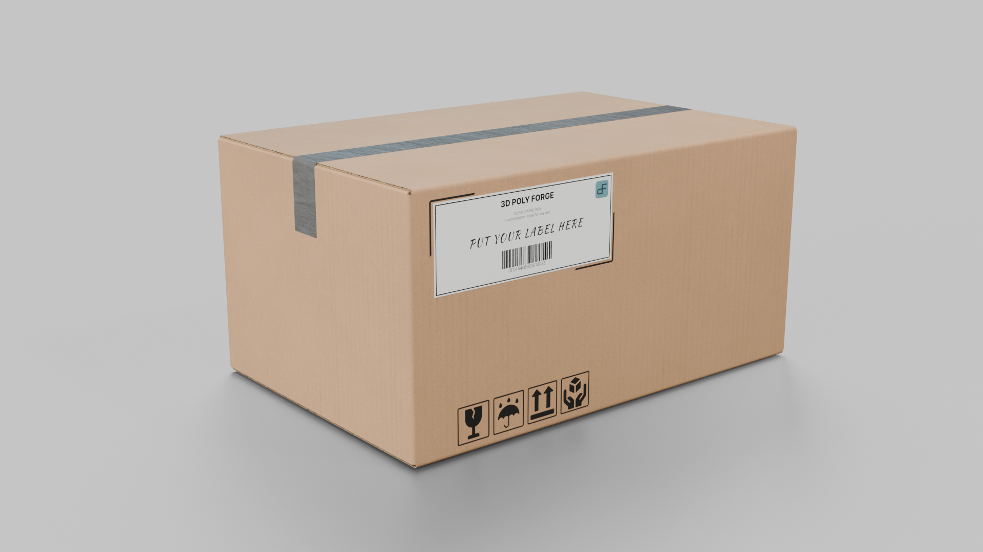 Regular Cardboard Box - Rigged And Fully Customizable Model ...