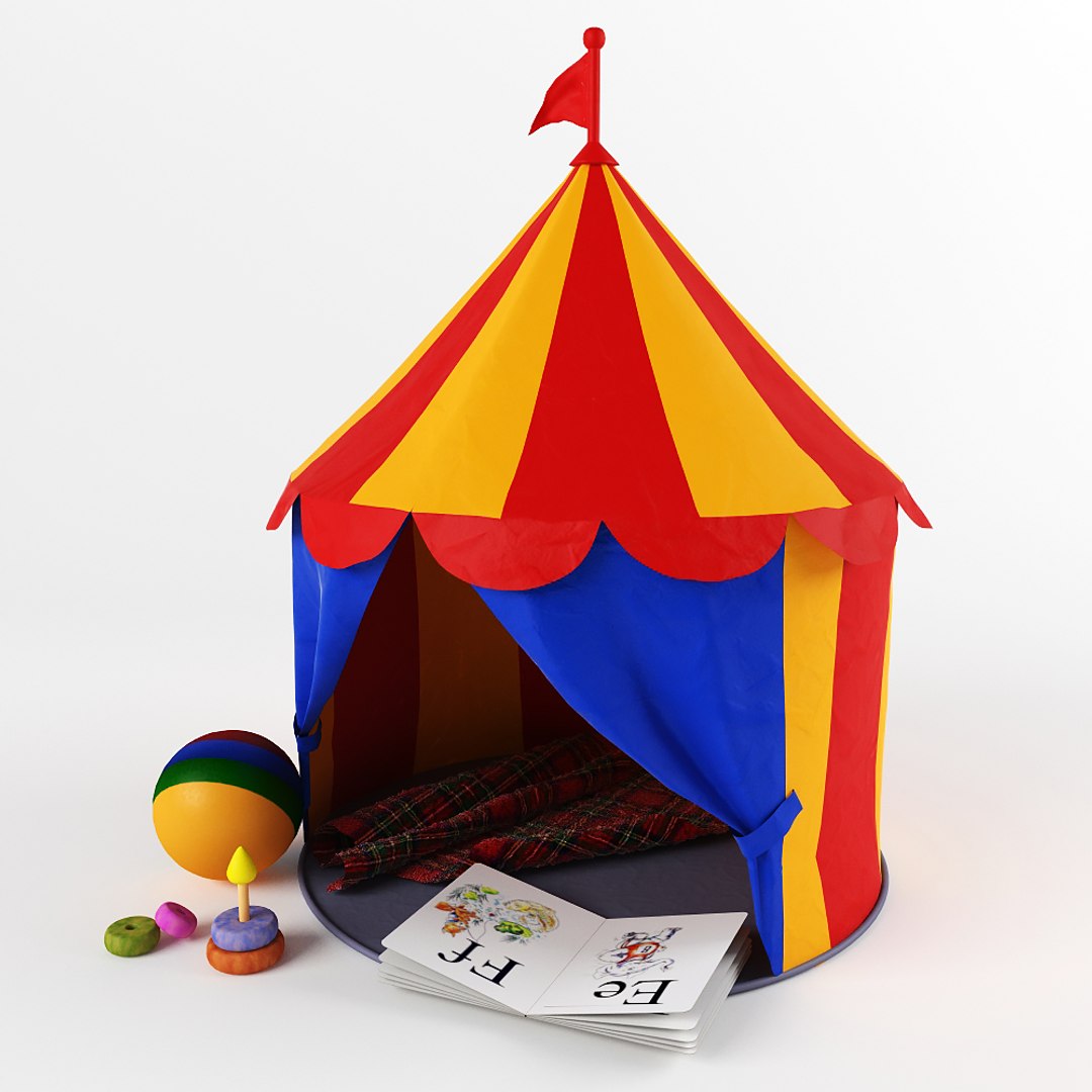 3d Children Circus Tent Model