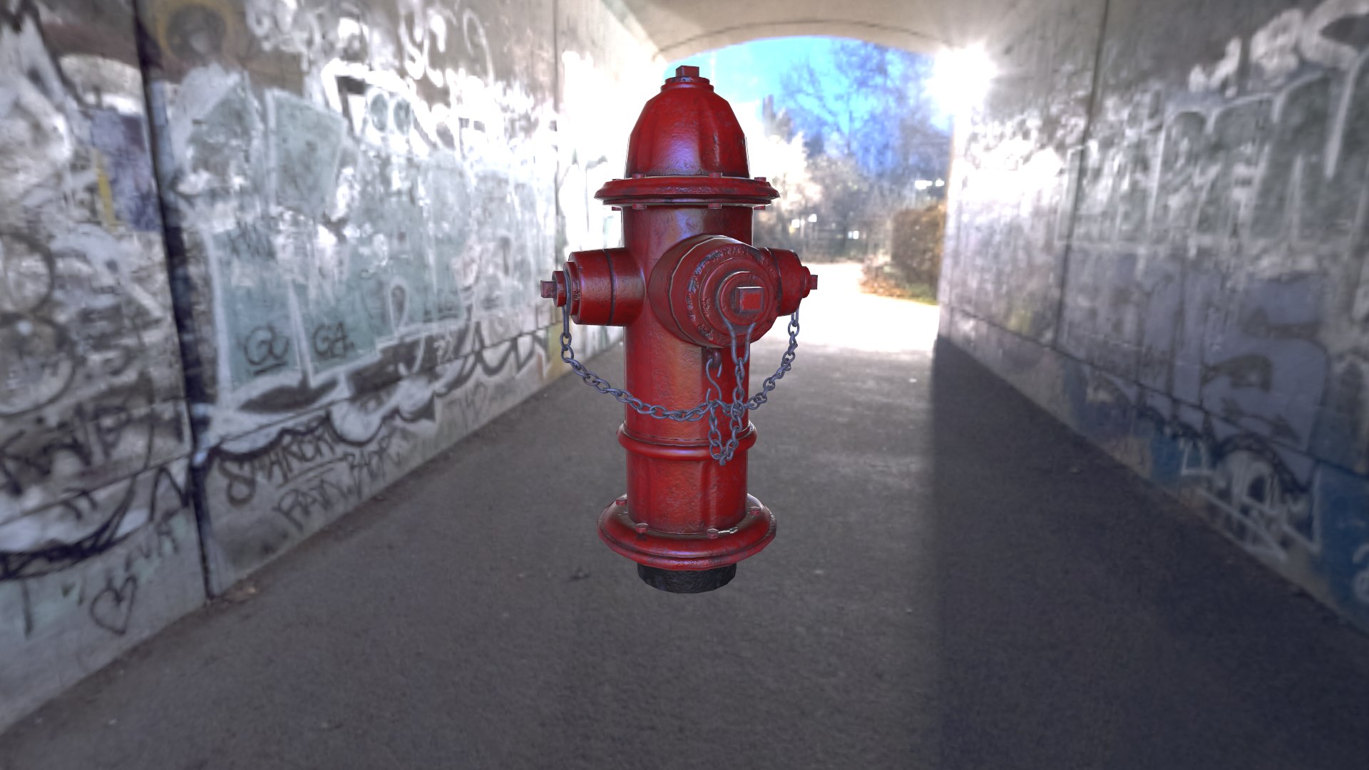 Hydrant chains 3D - TurboSquid 1327400