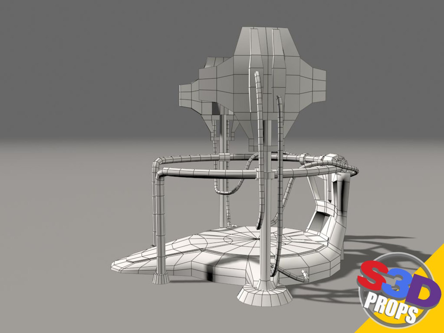 Sci-fi Teleporter 3d Max