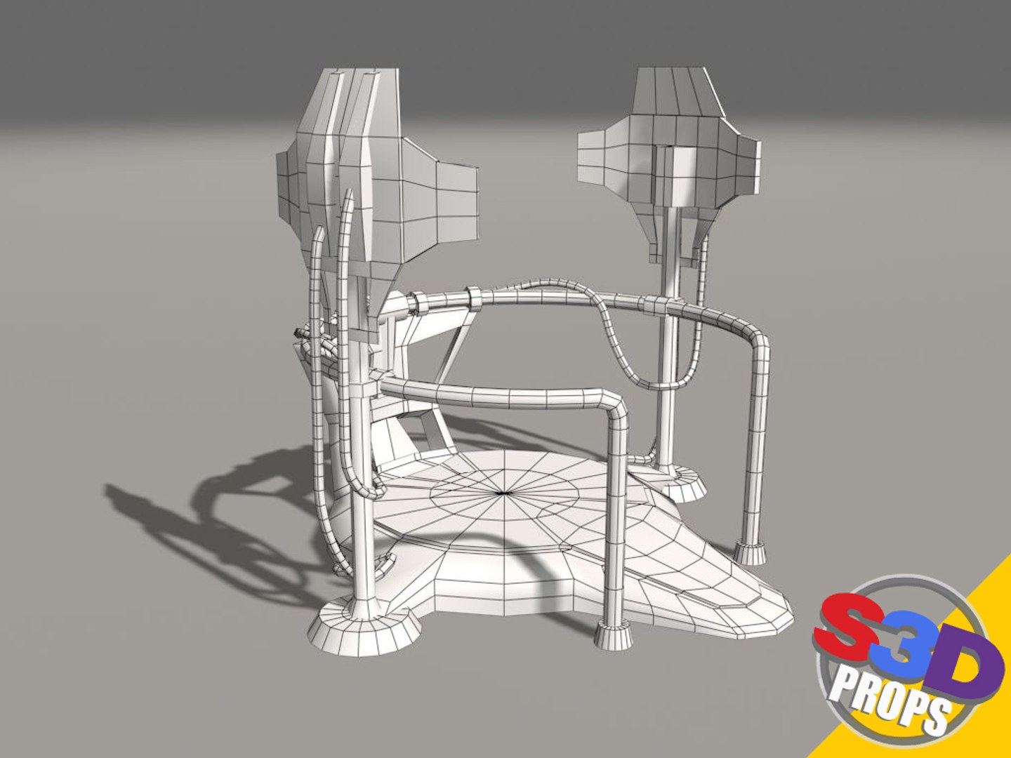 Sci-fi Teleporter 3d Max