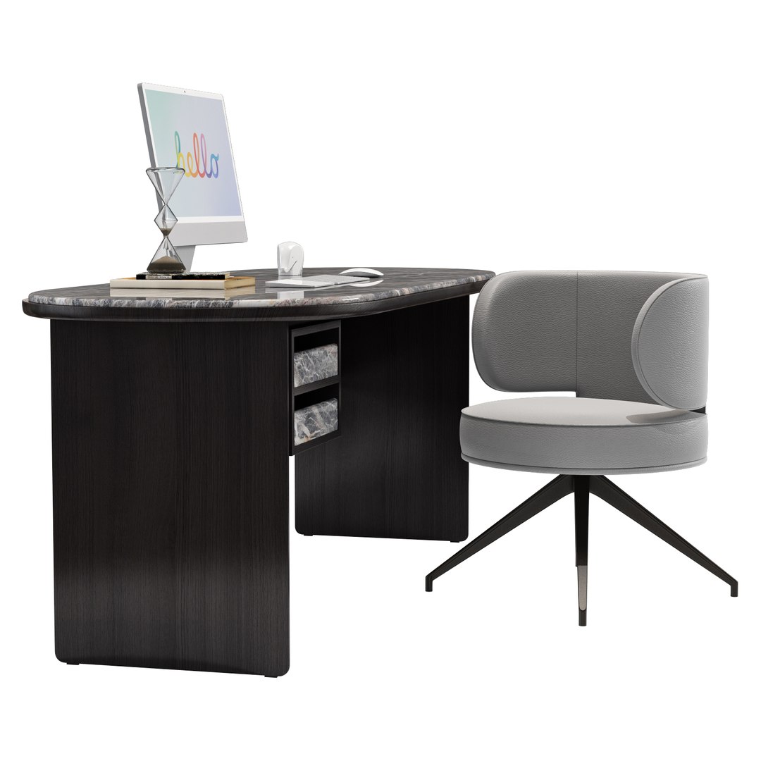 Gallotti And Radice Sensei Desk Set 3 200 3D Model - TurboSquid 2247836