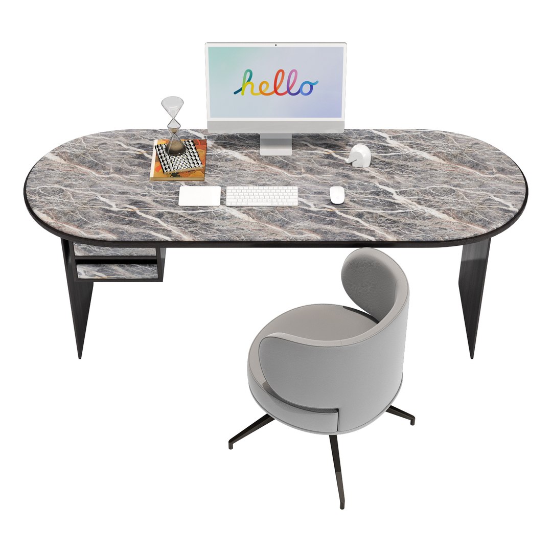 Gallotti And Radice Sensei Desk Set 3 200 3D Model - TurboSquid 2247836