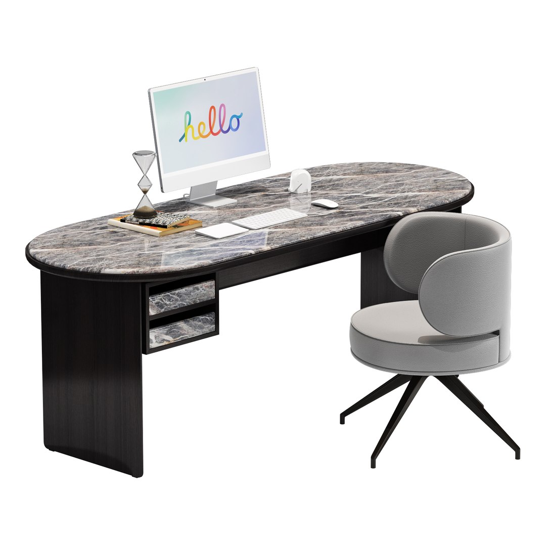 Gallotti And Radice Sensei Desk Set 3 200 3D Model - TurboSquid 2247836