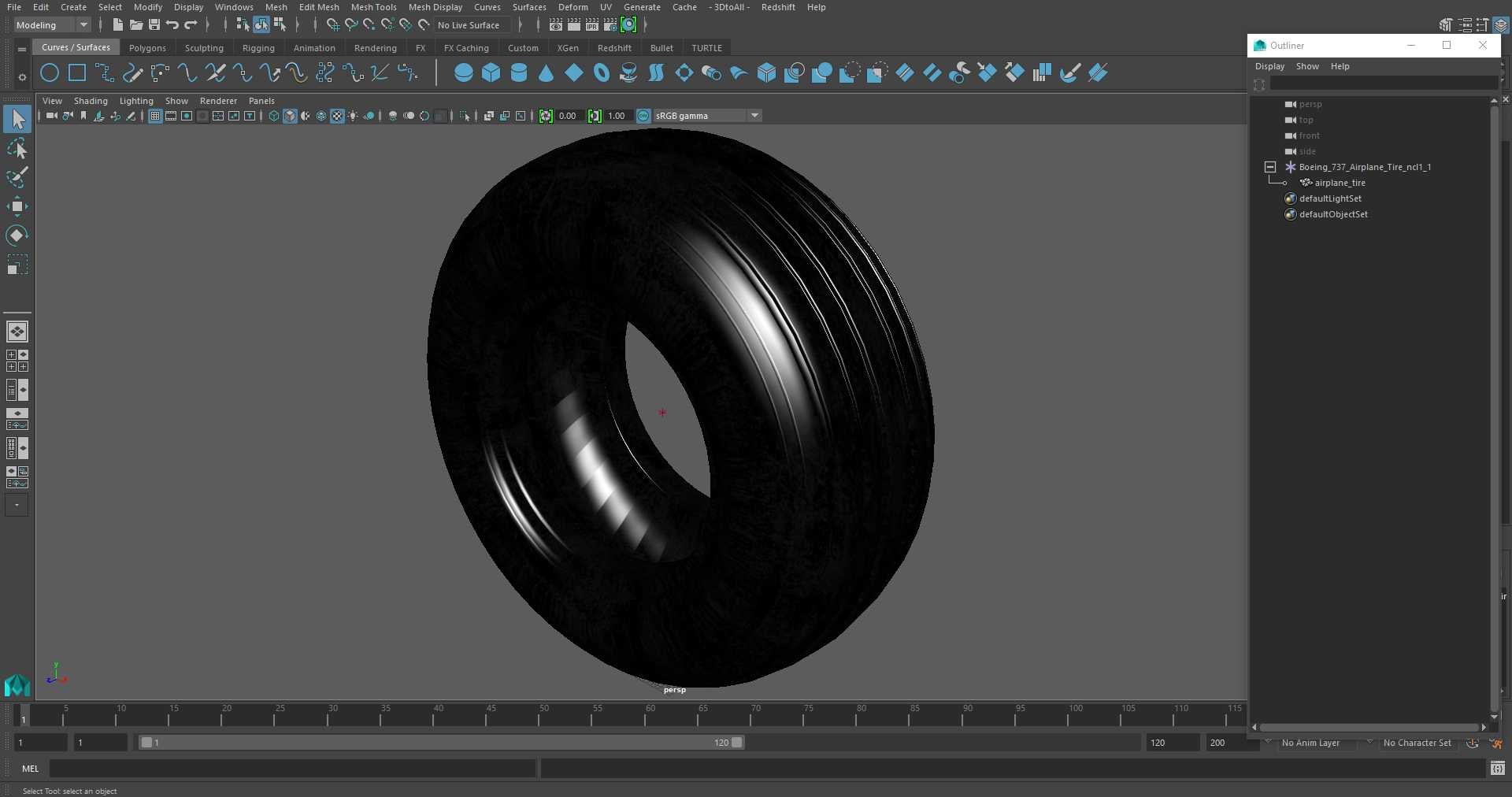 3D Model Boeing 737 Airplane Tire - TurboSquid 2157499