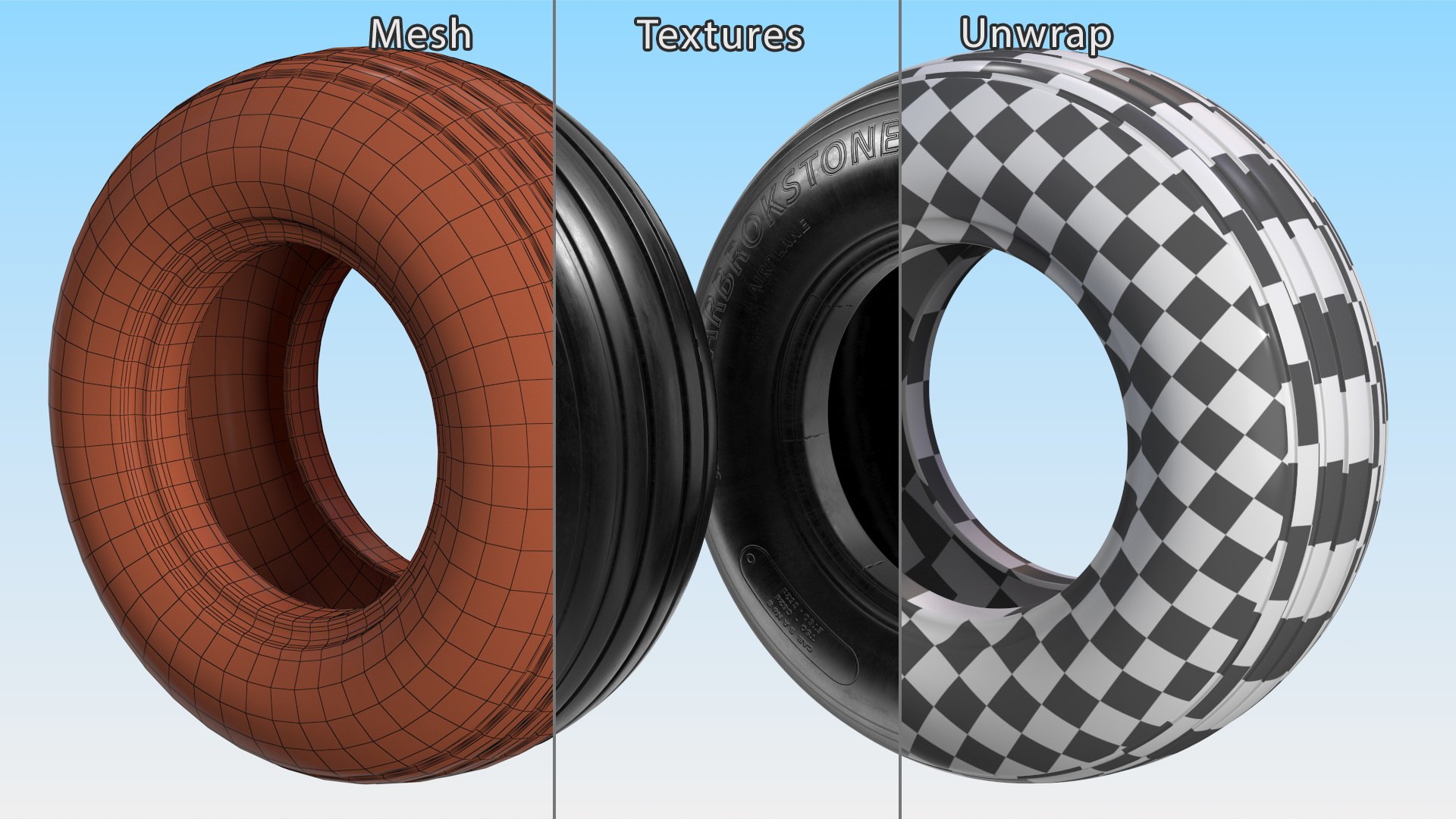 3D Model Boeing 737 Airplane Tire - TurboSquid 2157499
