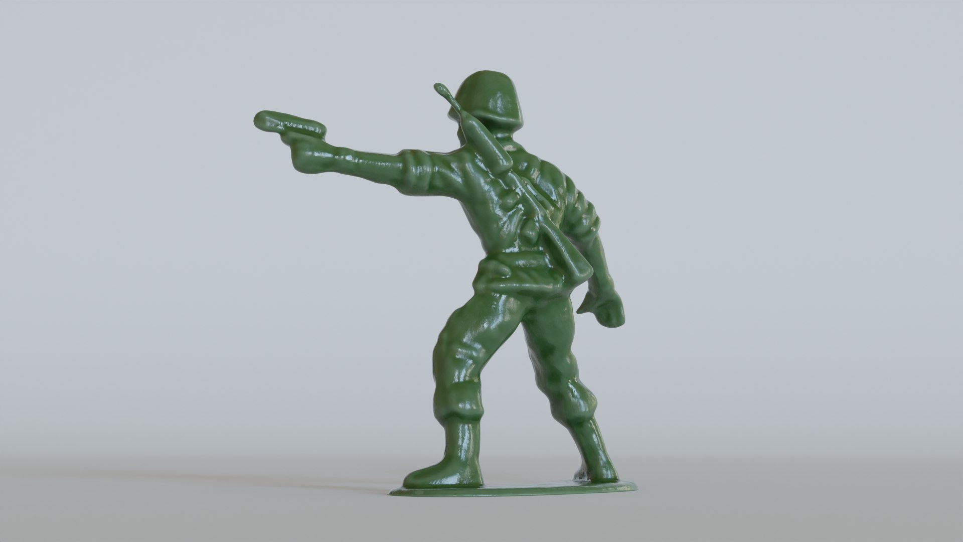 Green Plastic Army Man Soldier Toy 02 3D Model - TurboSquid 2057801