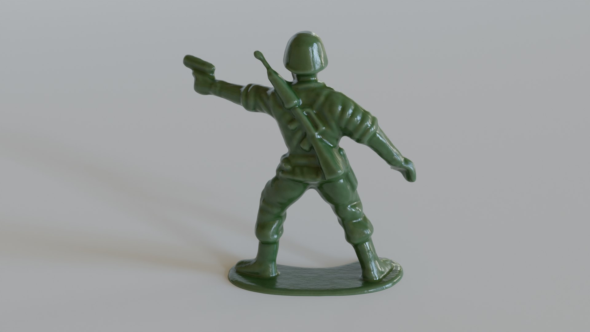 Green Plastic Army Man Soldier Toy 02 3D Model - TurboSquid 2057801