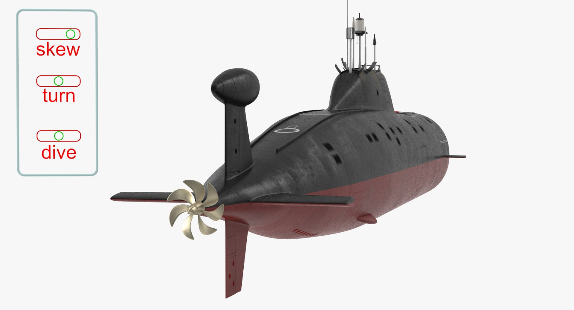 Nuclear Powered Attack Submarine 3D Model - TurboSquid 1159108