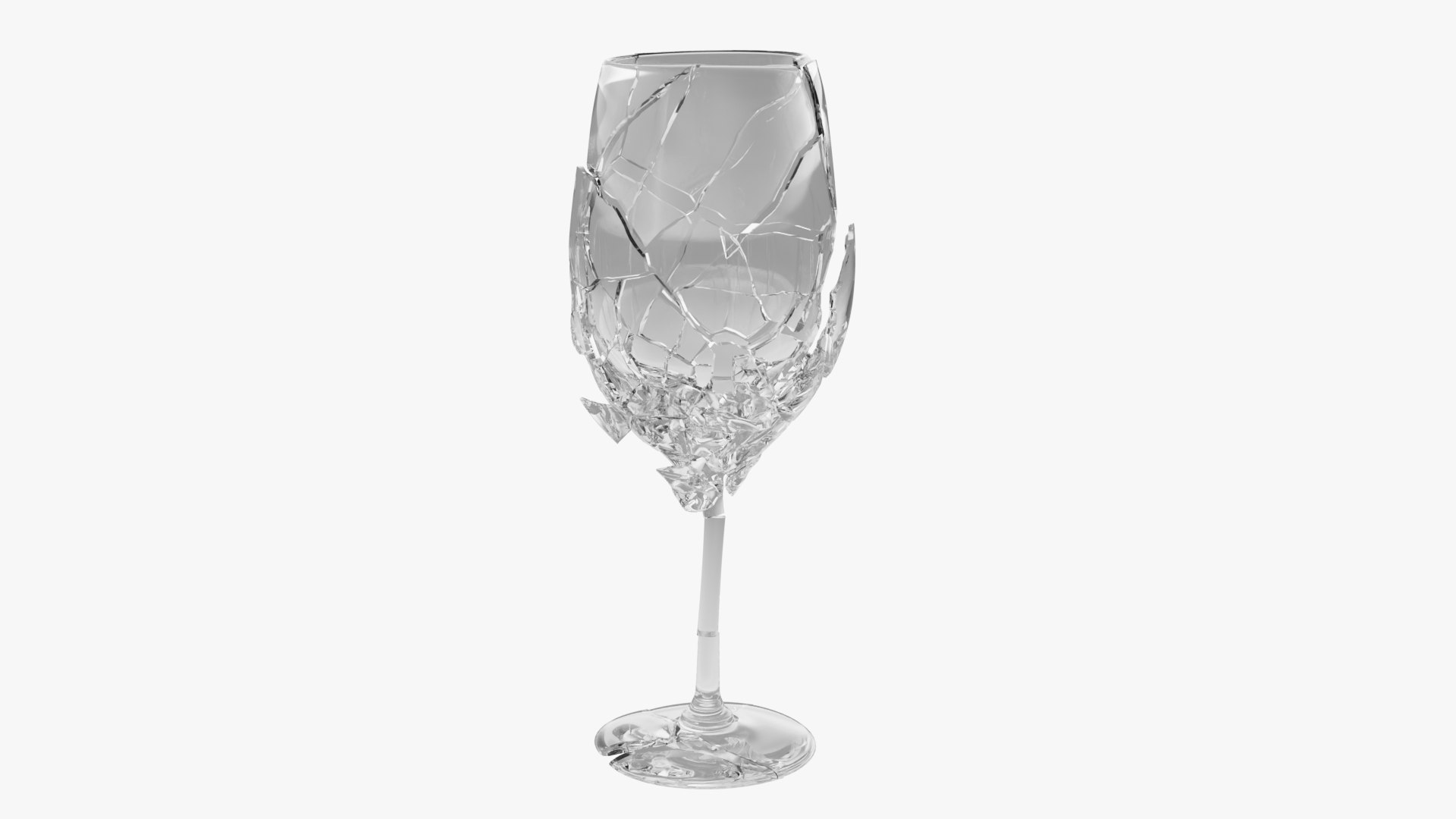 Animated Broken Glass 3D model - TurboSquid 1837537