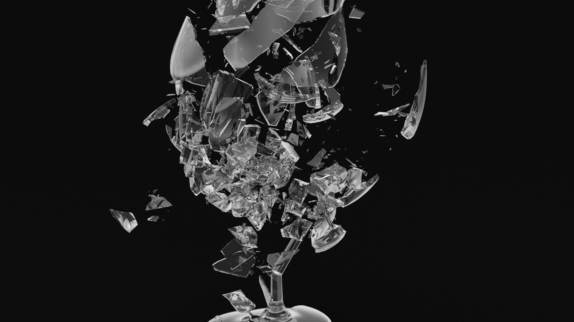 Animated Broken Glass 3D Model - TurboSquid 1837537
