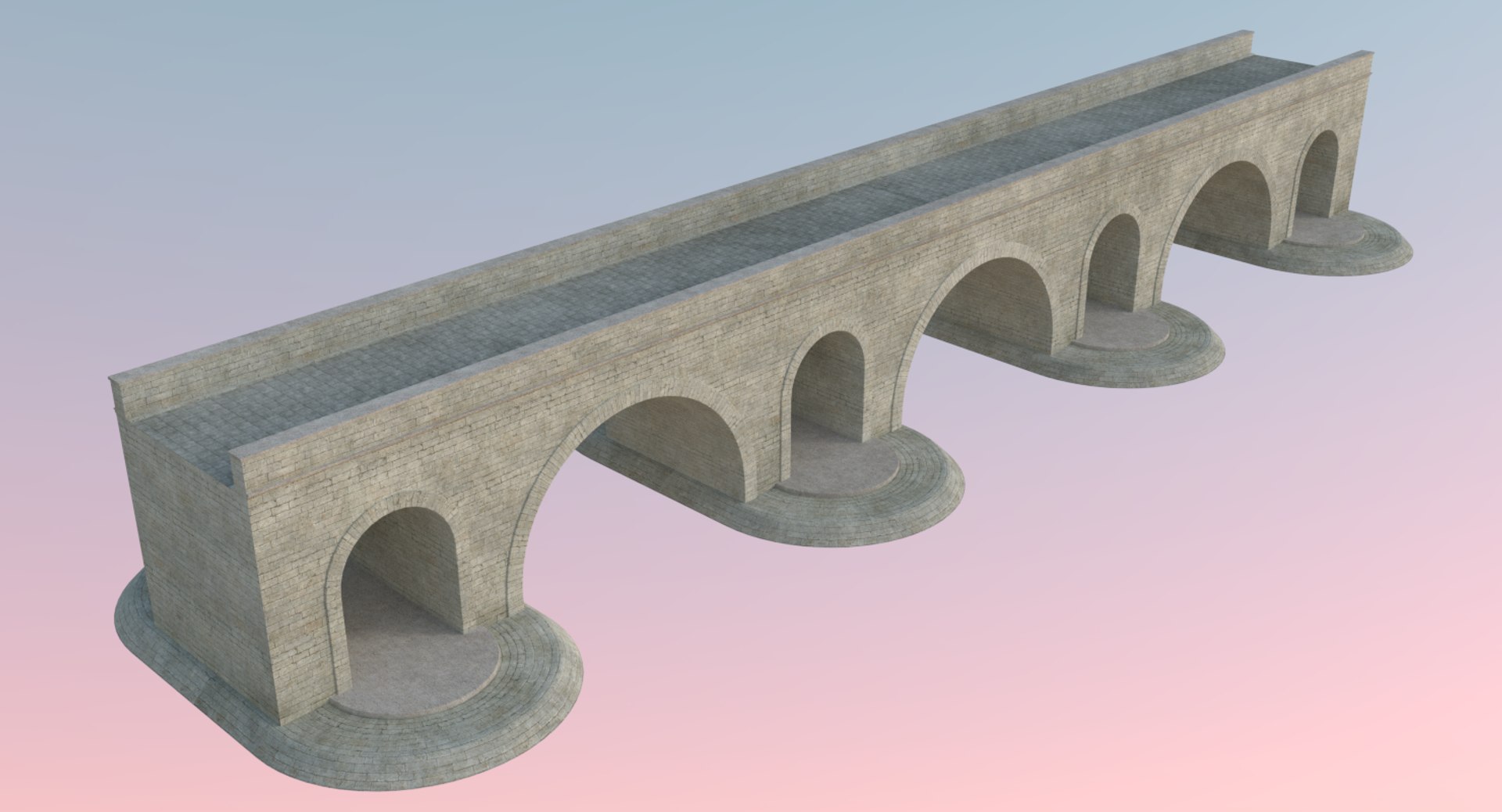 Stone bridge 7 model - TurboSquid 1173356