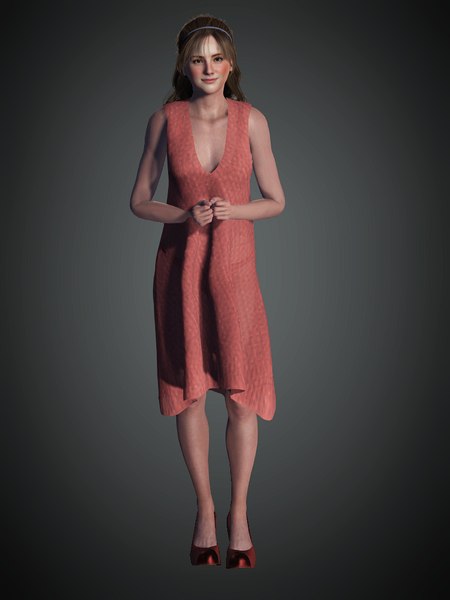 3D AAA Realistic Female Character 07 model - TurboSquid 1904555