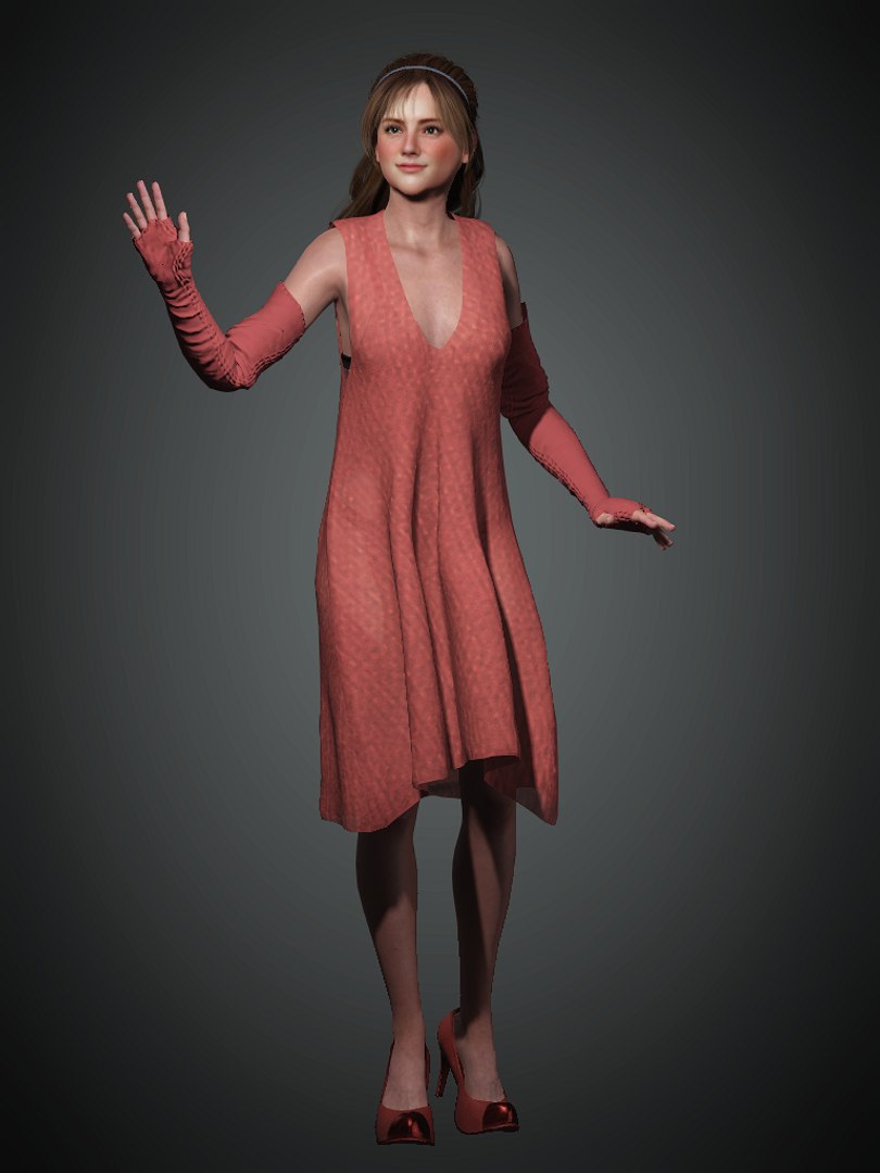 3D AAA Realistic Female Character 07 Model - TurboSquid 1904555