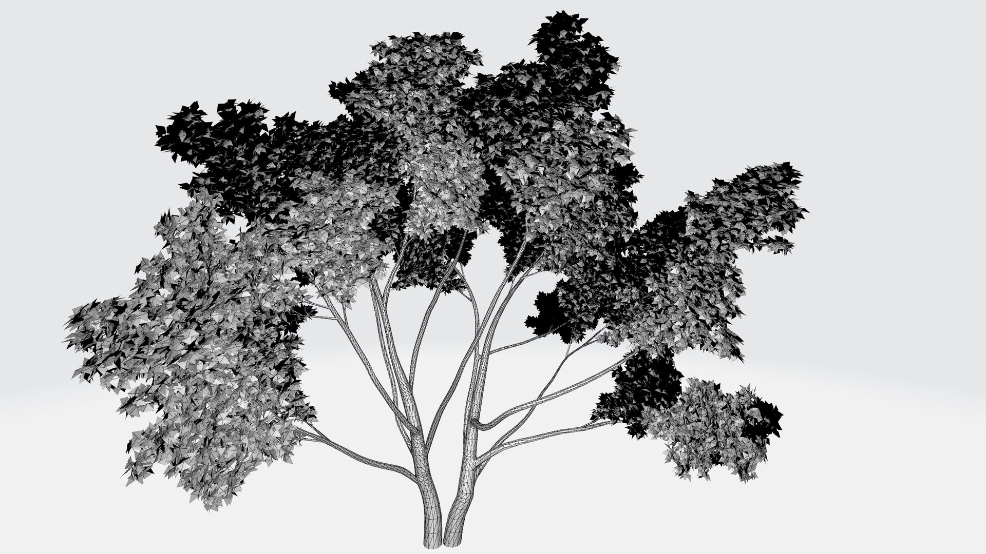 Multi-branched green tree 3D model - TurboSquid 1956123