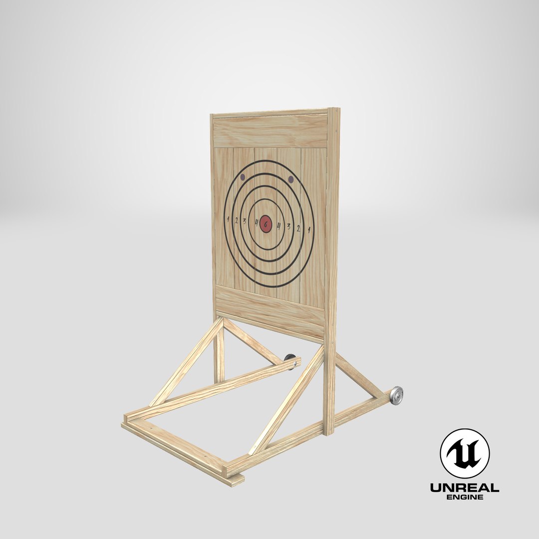 Wooden Axe Throwing Target 3D Model - TurboSquid 1626667