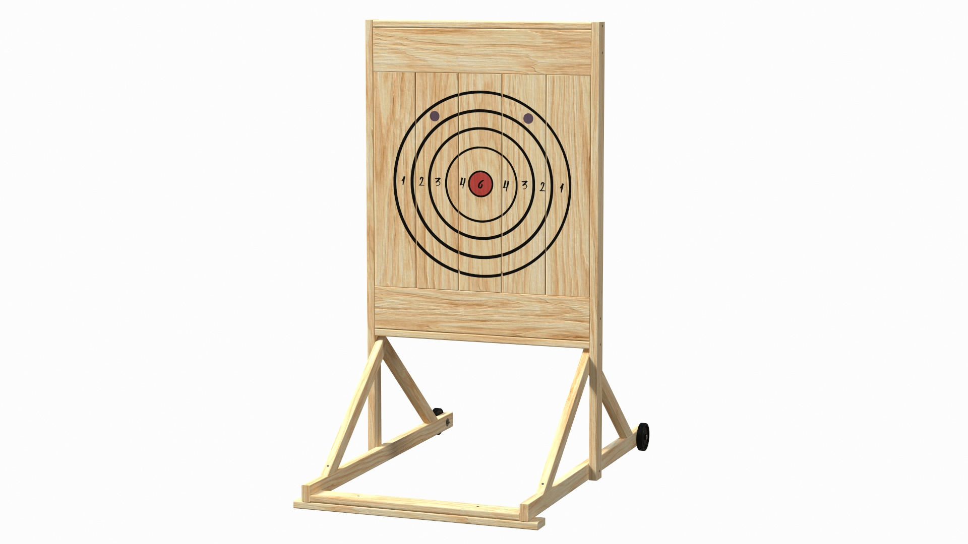 Wooden Axe Throwing Target 3D Model - TurboSquid 1626667
