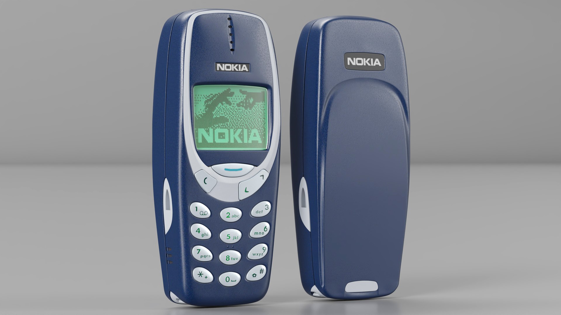 Original Nokia Phone 3310 Switched On 3D - TurboSquid 2188896