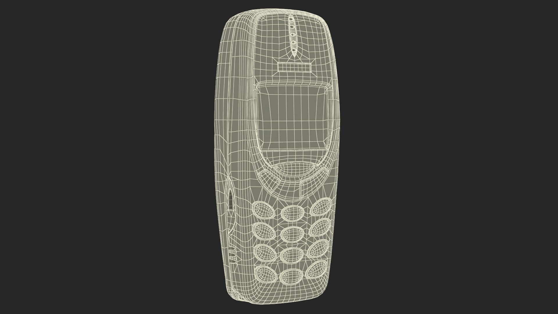Original Nokia Phone 3310 Switched On 3D - TurboSquid 2188896