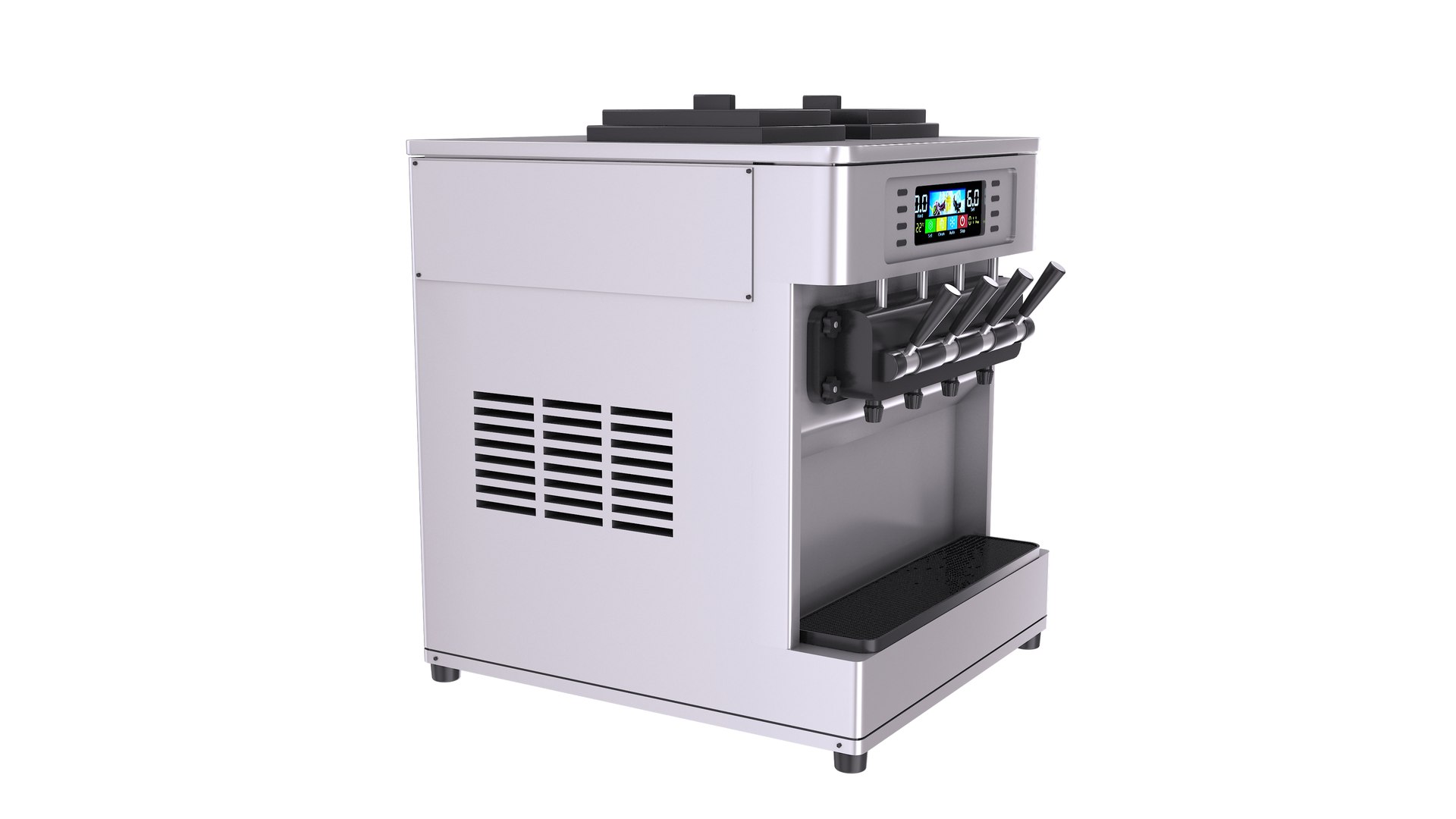 3D Model Ice Cream Cart And Ice Cream Machine - TurboSquid 1901292