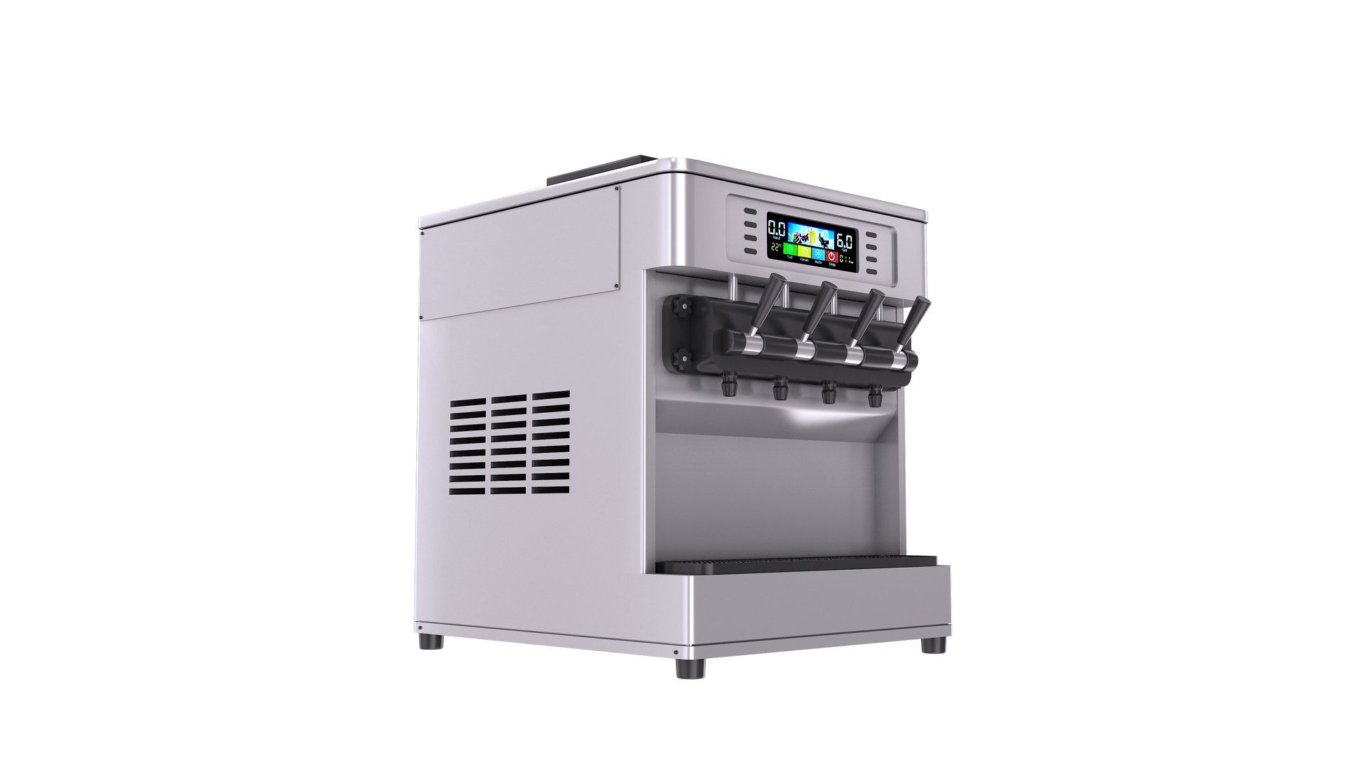 3D Model Ice Cream Cart And Ice Cream Machine - TurboSquid 1901292