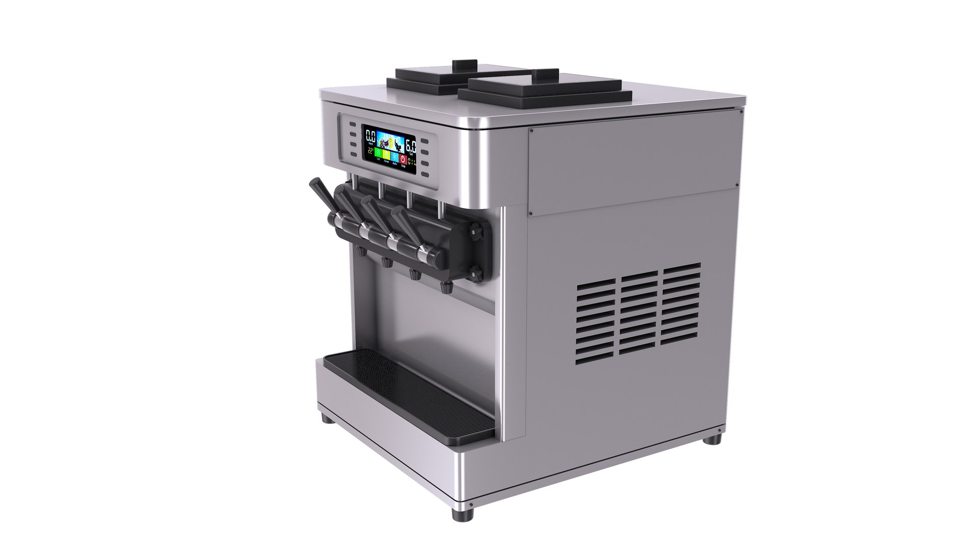 3D Model Ice Cream Cart And Ice Cream Machine - TurboSquid 1901292