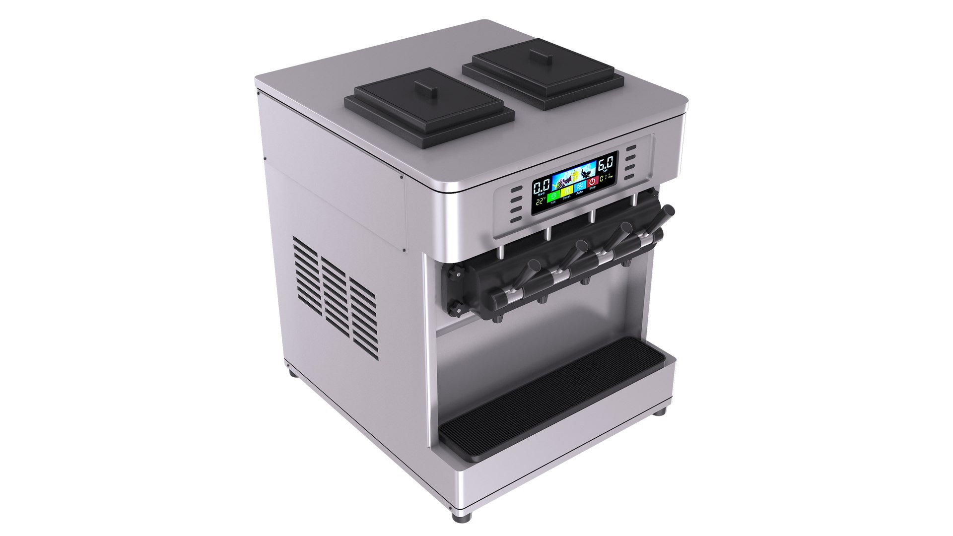 3D Model Ice Cream Cart And Ice Cream Machine - TurboSquid 1901292