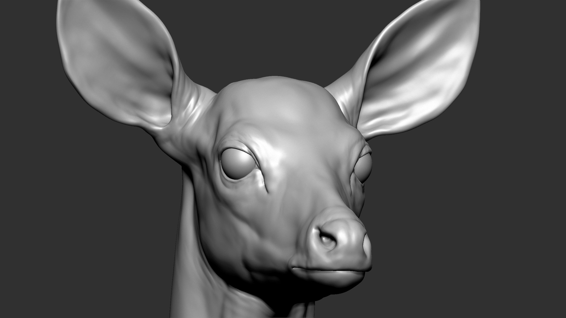 3D Fawn VFX MUSCLE SIMULATION Model - TurboSquid 1886753