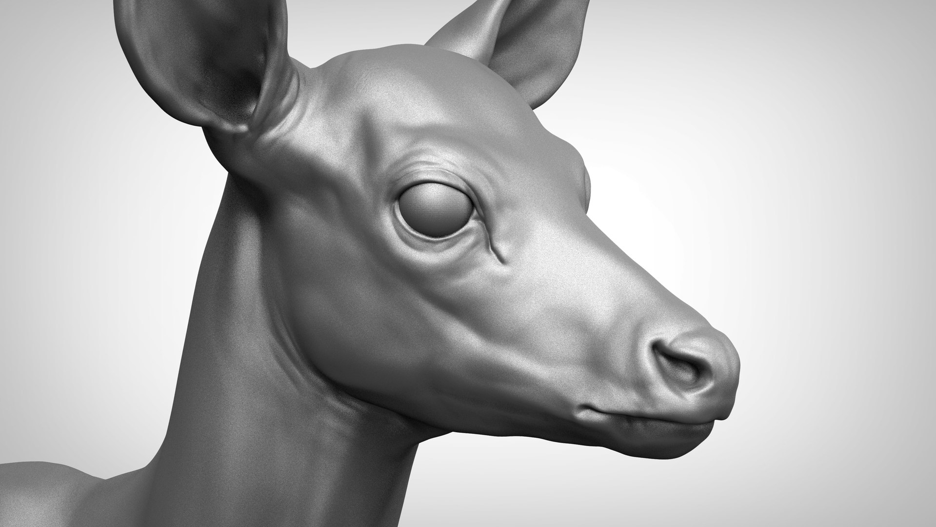 3D Fawn VFX MUSCLE SIMULATION Model - TurboSquid 1886753
