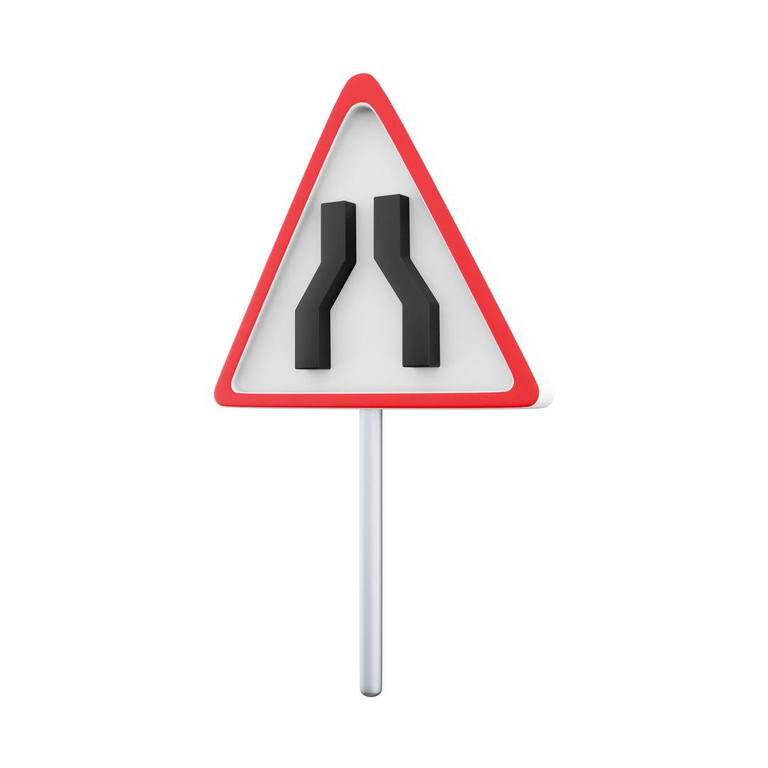 3d Road Sign Extending Both Side Icon 3D Model - TurboSquid 2018132