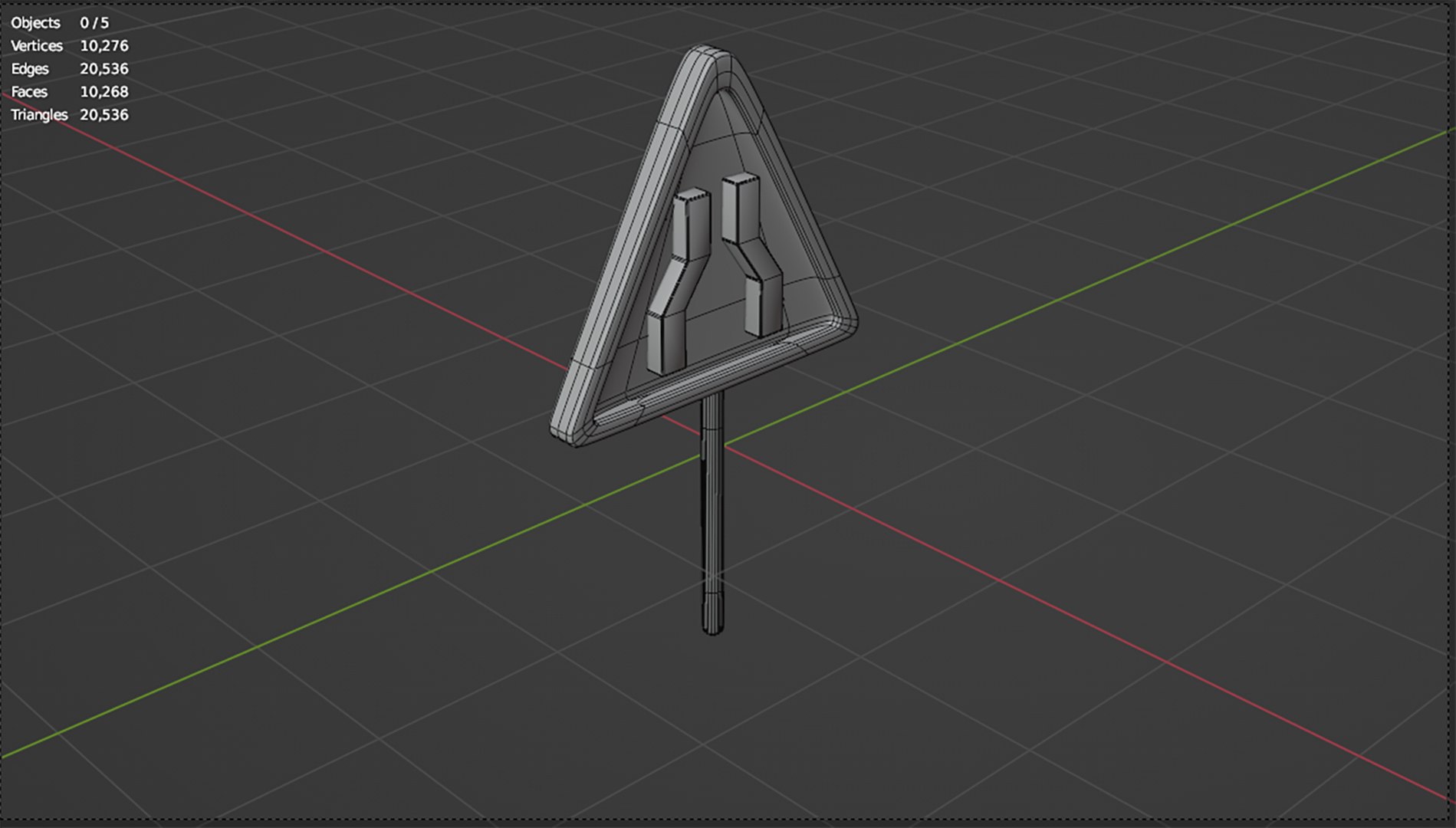 3d Road Sign Extending Both Side Icon 3D Model - TurboSquid 2018132