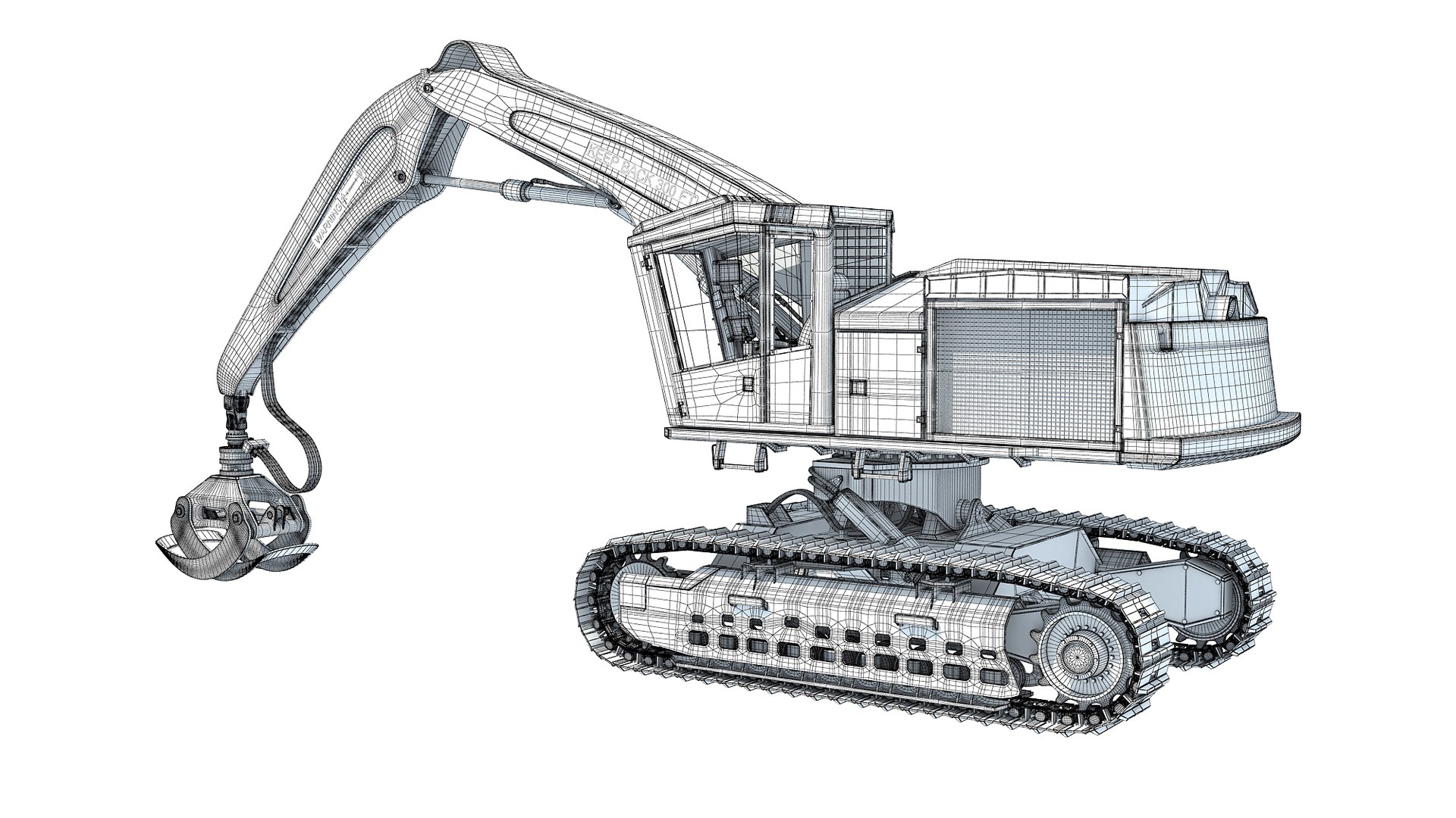 Forestry Harvester 3D Model - TurboSquid 1802368