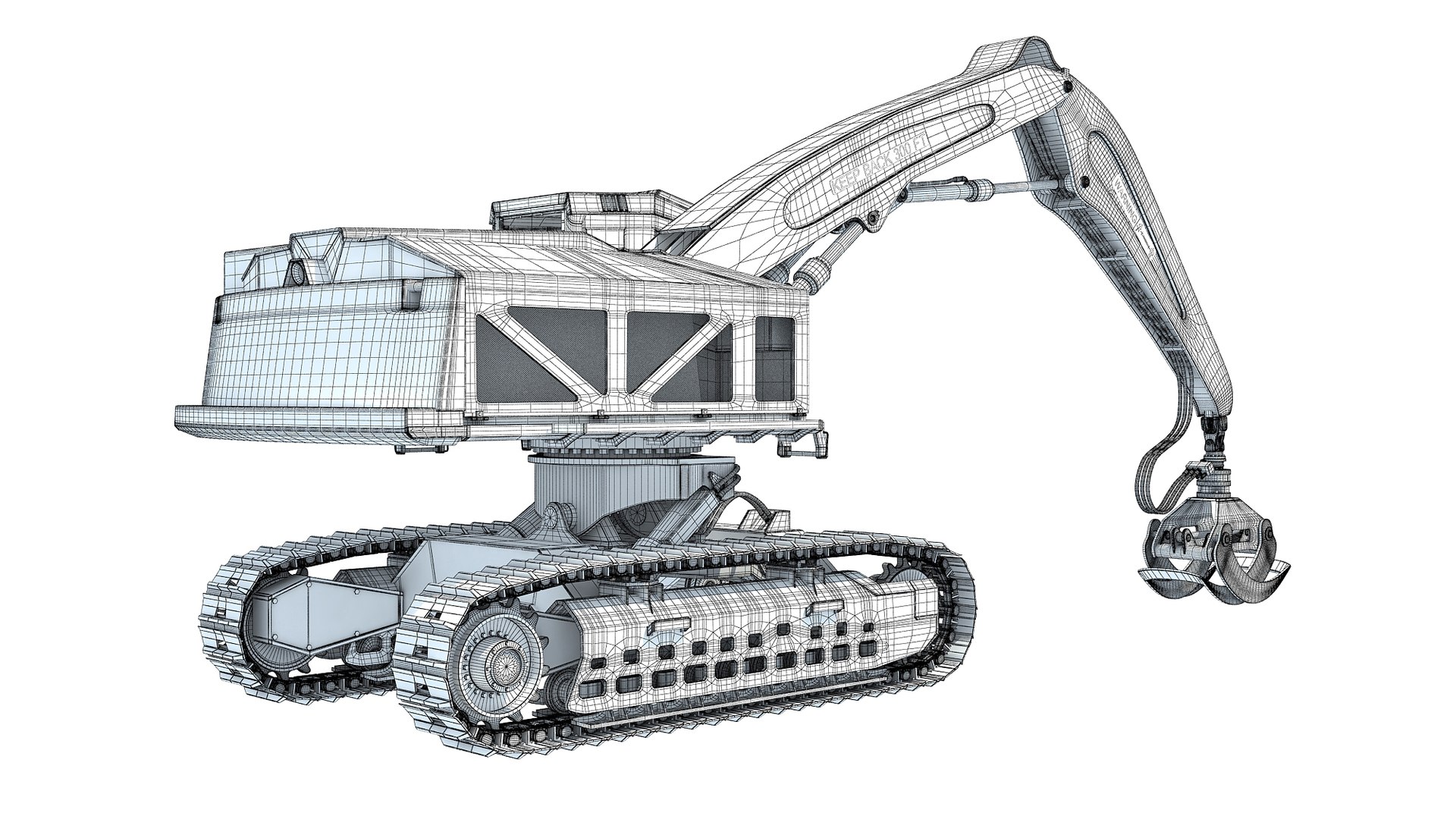 Forestry Harvester 3D Model - TurboSquid 1802368