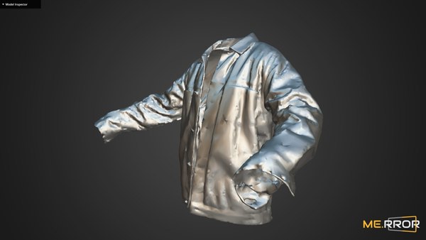 Black Cotton Jacket 3D model - TurboSquid 2015021