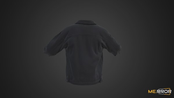 Black Cotton Jacket 3D model - TurboSquid 2015021