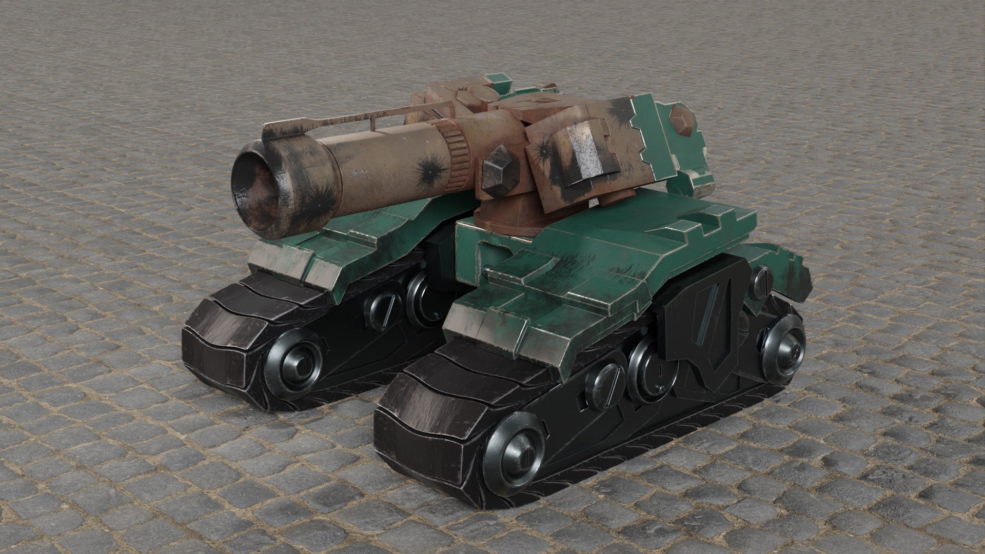 3d Overwatch Bastion Tank Model Turbosquid 2040703