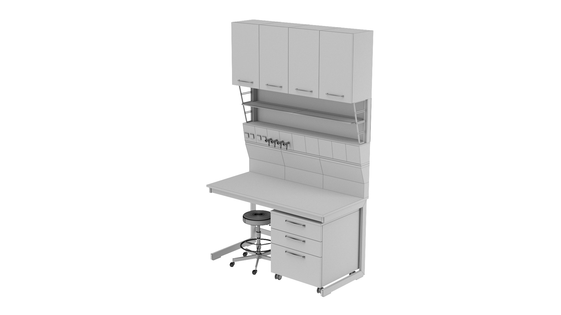 Laboratory Table 3D Model - TurboSquid 1555543