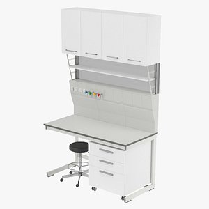 3D Laboratory Table Model - TurboSquid 1556217