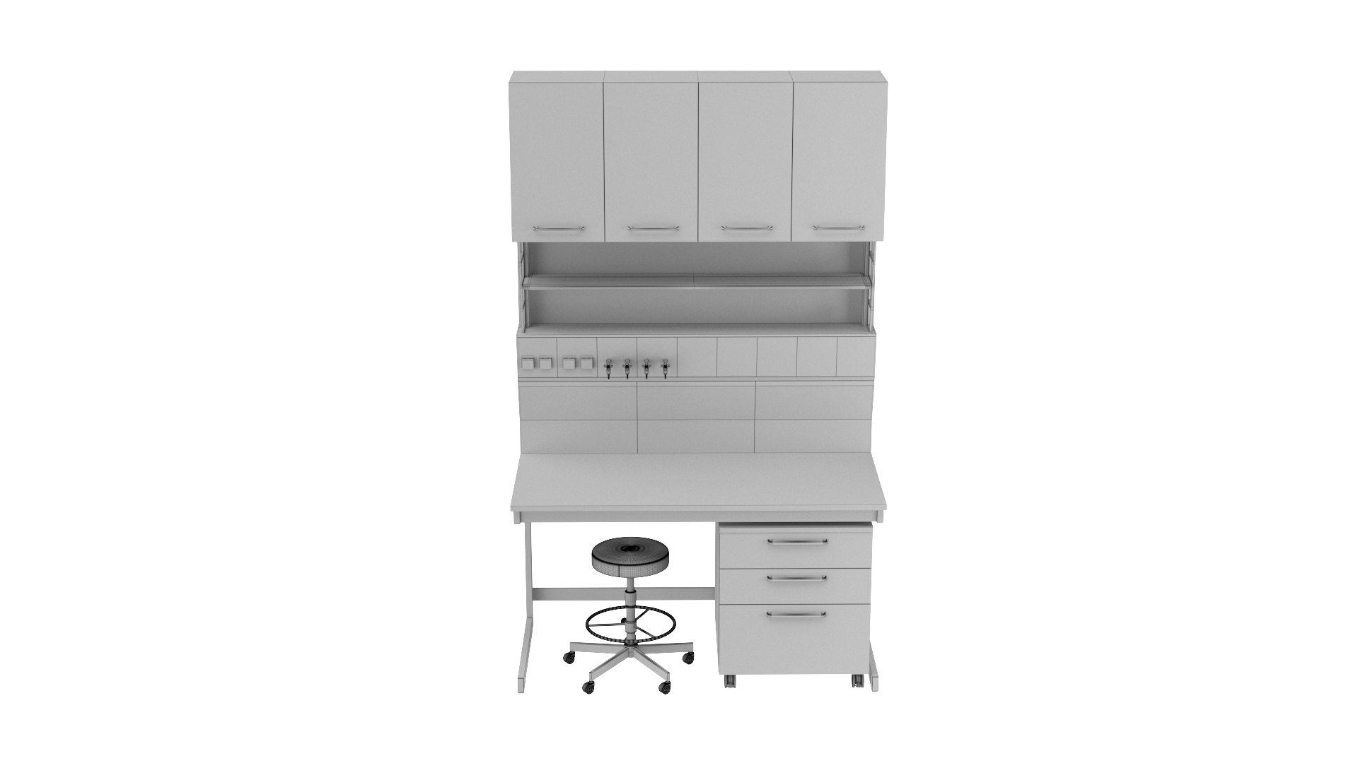 Laboratory Table 3D Model - TurboSquid 1555543