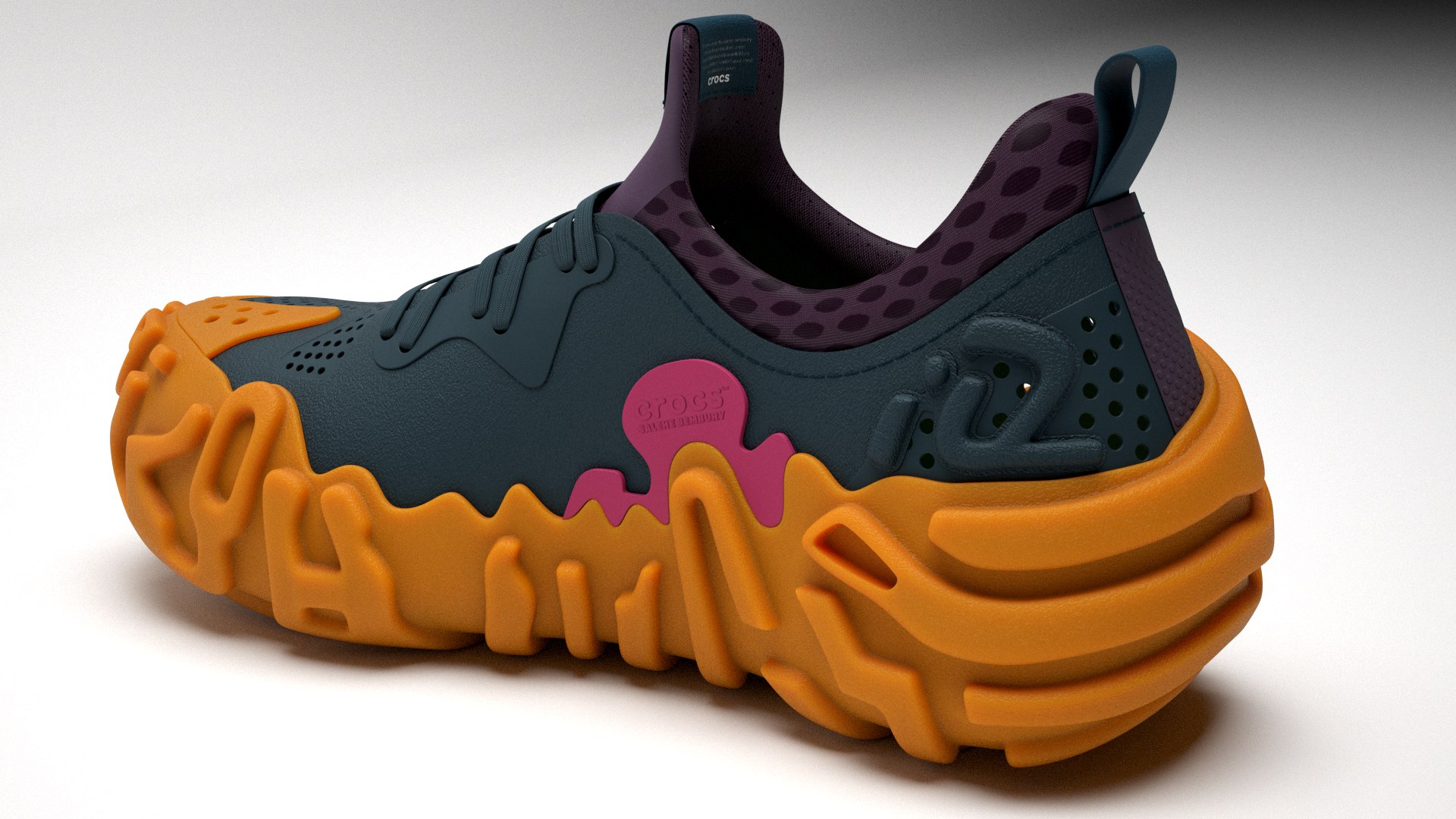 3D Crocs Pollex Juniper Navy Sneakers - TurboSquid 2279789