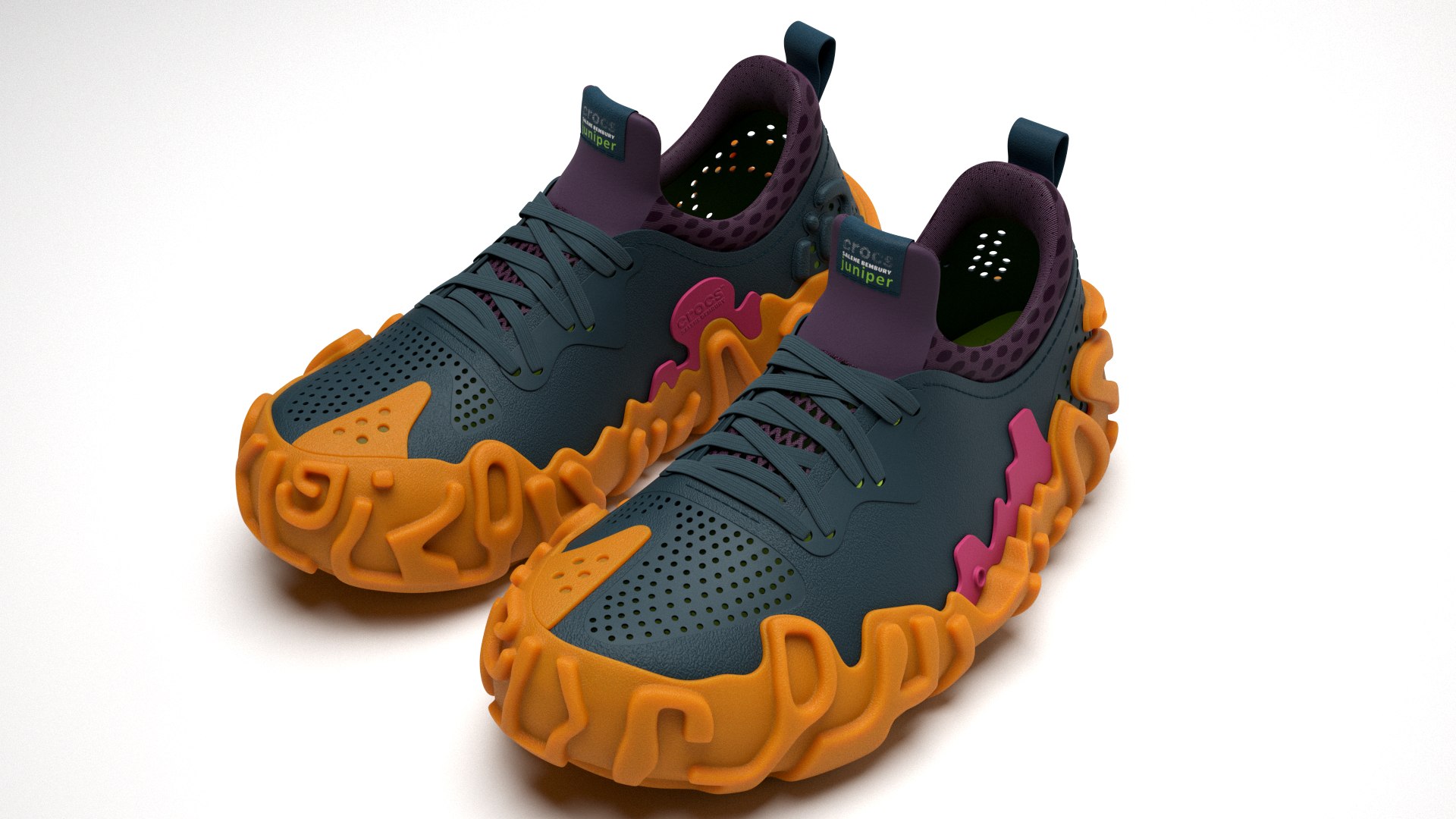 3D Crocs Pollex Juniper Navy Sneakers - TurboSquid 2279789