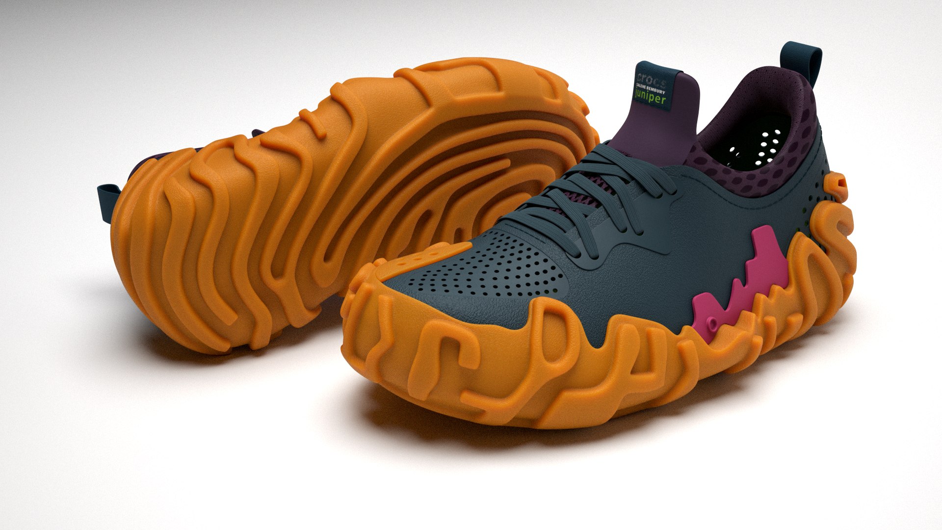 3D Crocs Pollex Juniper Navy Sneakers - TurboSquid 2279789