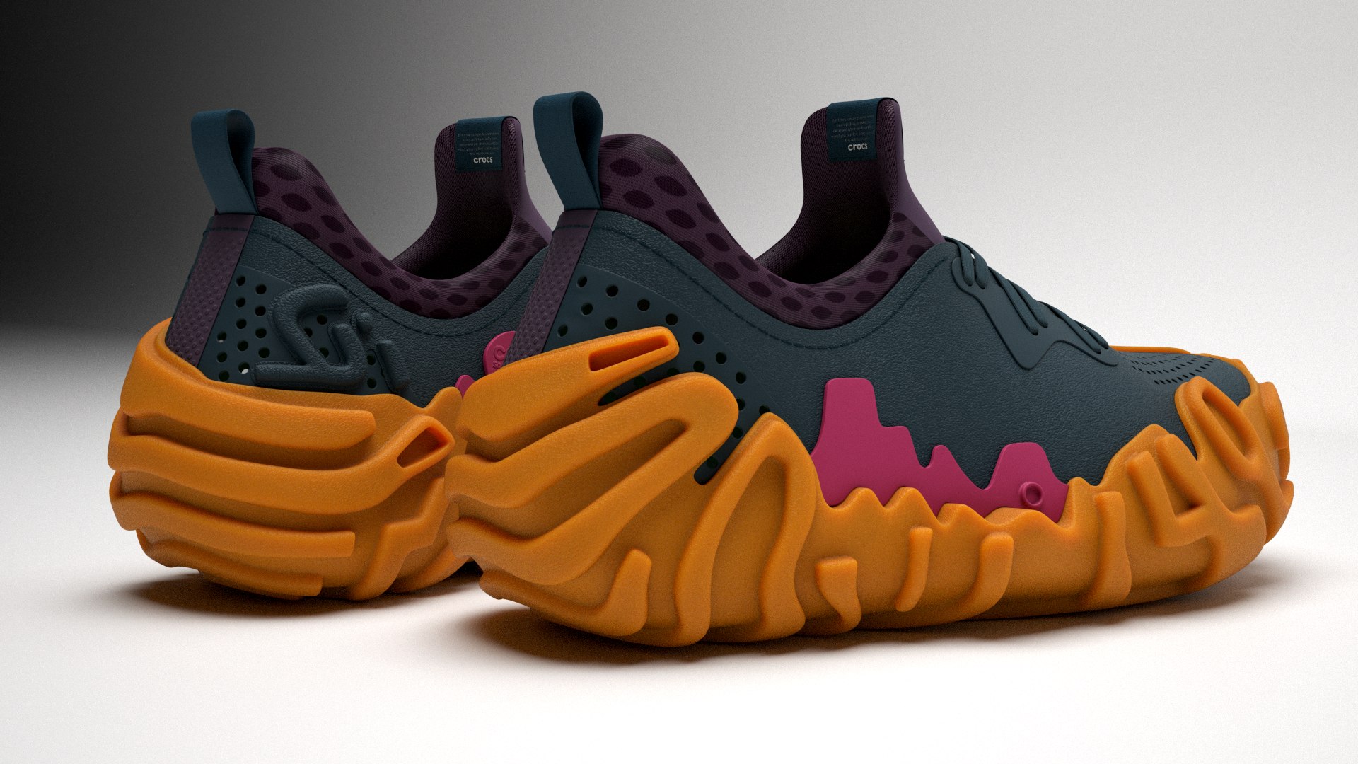 3D Crocs Pollex Juniper Navy Sneakers - TurboSquid 2279789