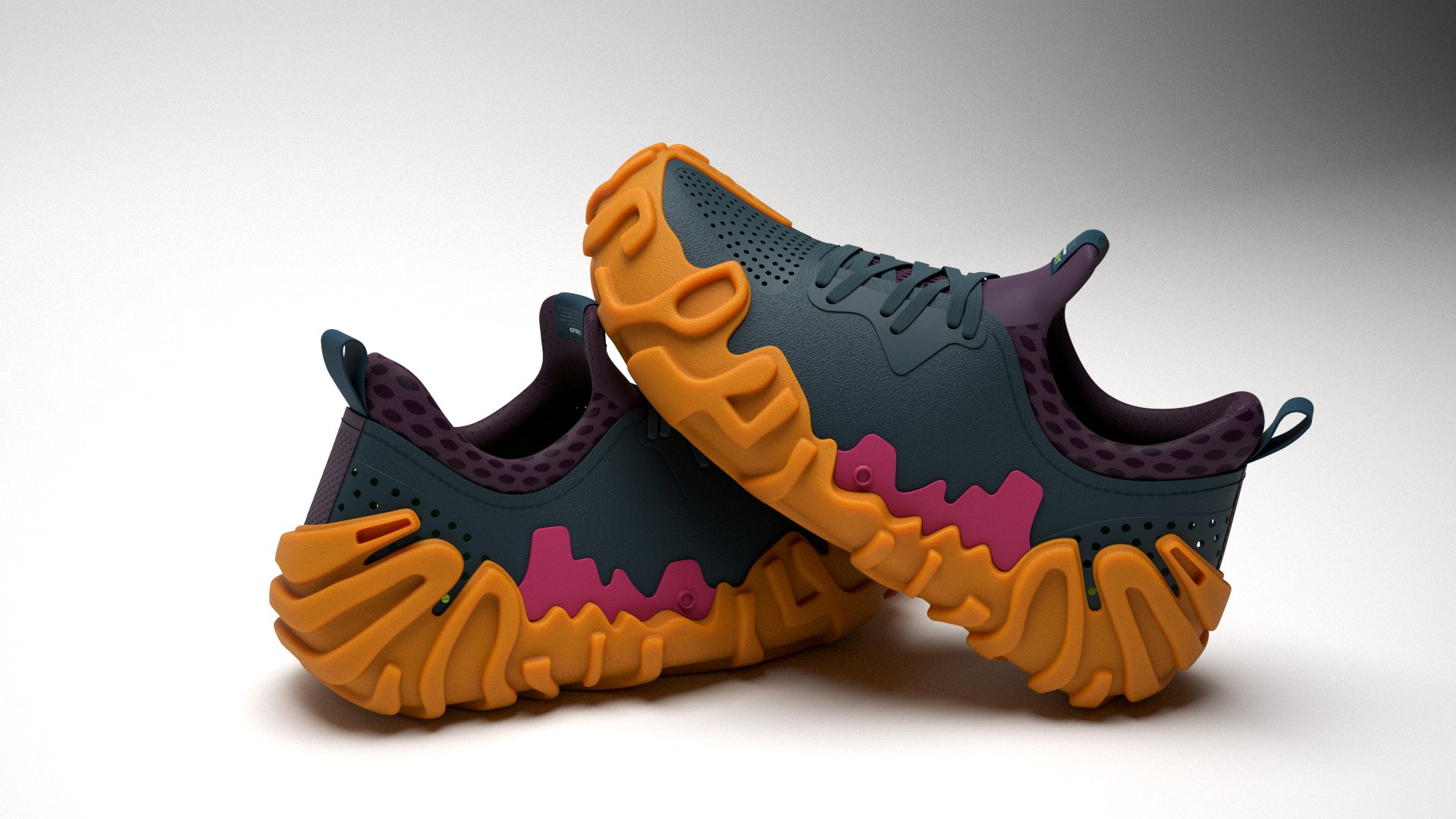 3D Crocs Pollex Juniper Navy Sneakers - TurboSquid 2279789