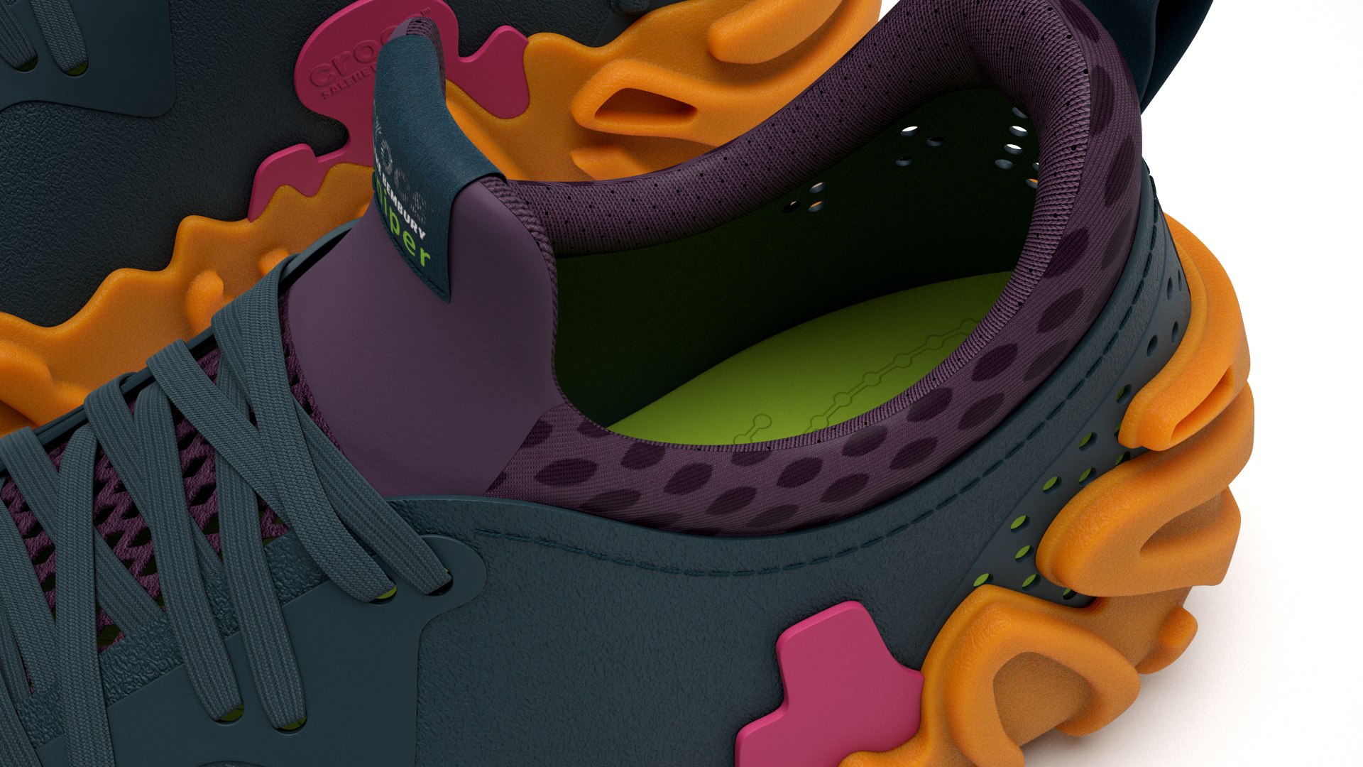 3D Crocs Pollex Juniper Navy Sneakers - TurboSquid 2279789