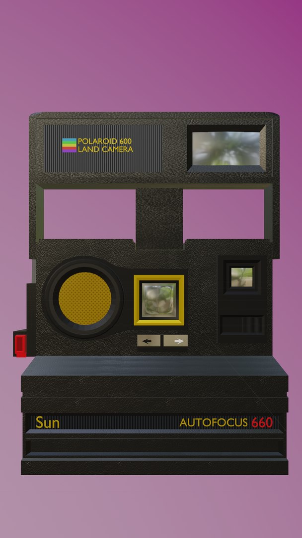 3D Camera Polaroid Sun 660 - TurboSquid 2074473