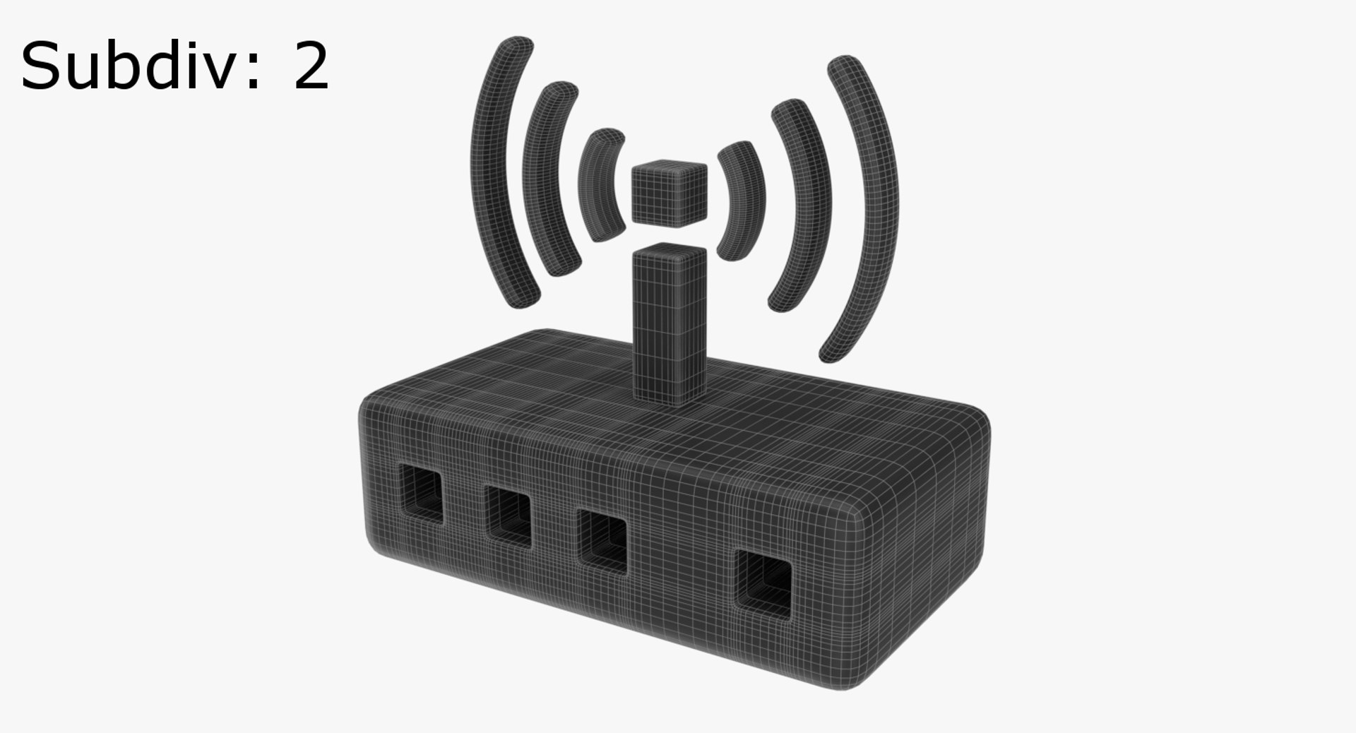 3d Model Icon Modem