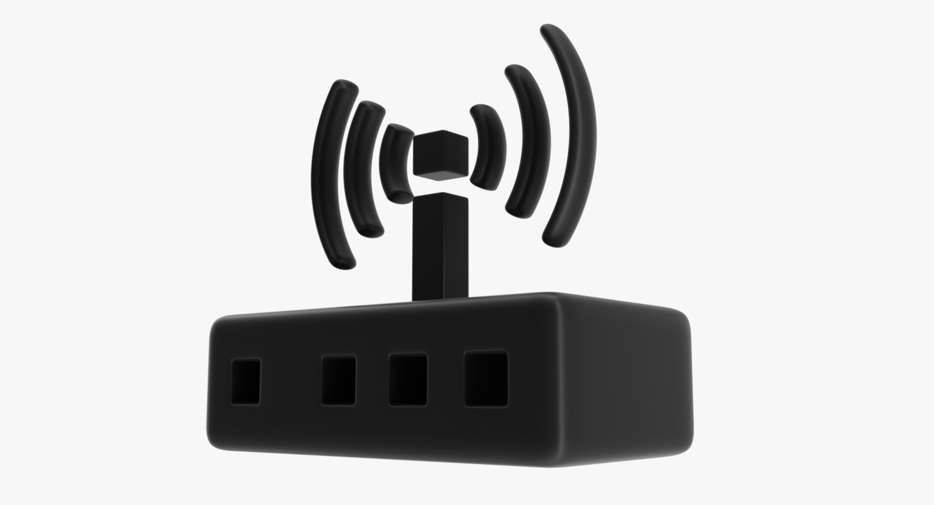 3d Model Icon Modem